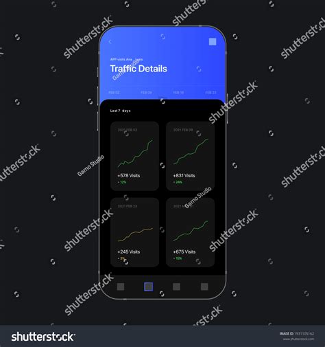 Analytics App Traffic Details Ui Screen Stock Vector Royalty Free 1931105162 Shutterstock