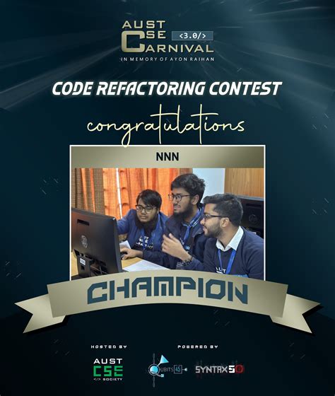 Code Refactoring Masters Unveiled A Aust Cse Carnival