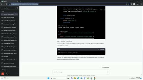 How To Retrieve The Current Cluster Name In K8s From Python Youtube