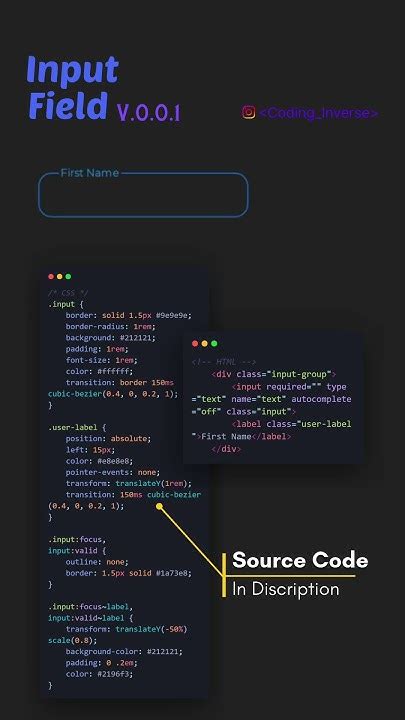 Input Field Using Html And Css Youtube