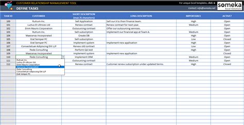 Free Excel Crm Template