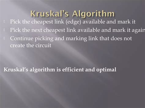 Kruskal Algorithm Dsa Lab Project 1st By Rohit Malav Ppt