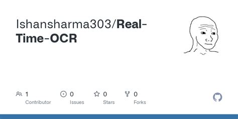GitHub Ishansharma Real Time OCR