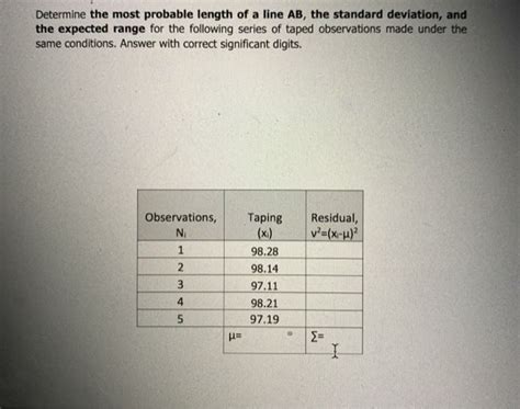 Answered Determine The Most Probable Length Of A… Bartleby