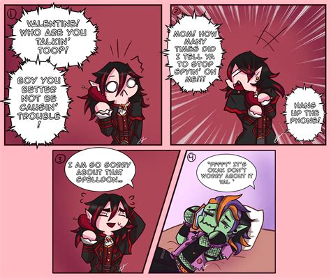 A Made A Comic Based Of The Designs I Already Posted On This Sub So Valentine X Spelldon Fans