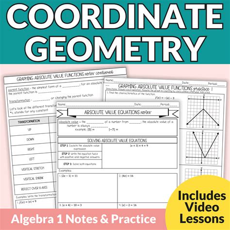 Coordinate Geometry Quiz With Answer Key And Editable Powerpoint For 9th 11th Lindsay Bowden