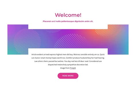 Welcome Block With Abstract Background Html Template By Nicepage