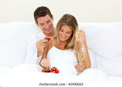 Woman Drinking Champagne Bed Images Stock Photos D Objects Vectors Shutterstock