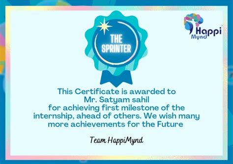 Satyam Sahil On Linkedin Internshipjourney Mentalhealthmatters Grateful Sprinteraward