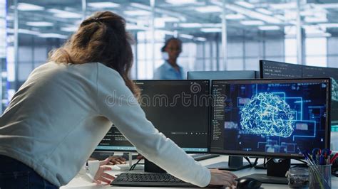 Admin Panicking After Computer Crash Affecting Server Room Ai Workloads Stock Image Image Of