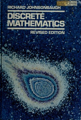 Discrete Mathematics By Richard Johnsonbaugh Open Library
