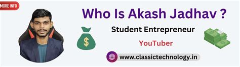 Who Is Akash Jadhav The Inspiring Stroy Classic Technology