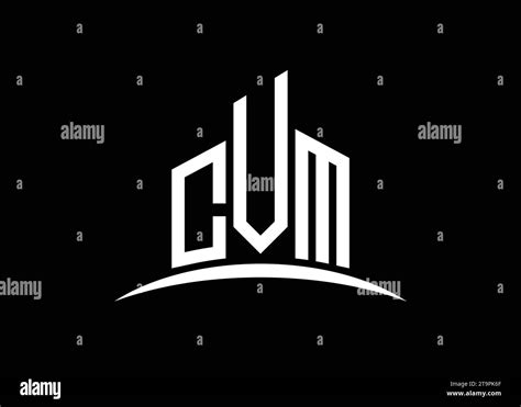 Letter Cvm Building Vector Monogram Logo Design Template Building