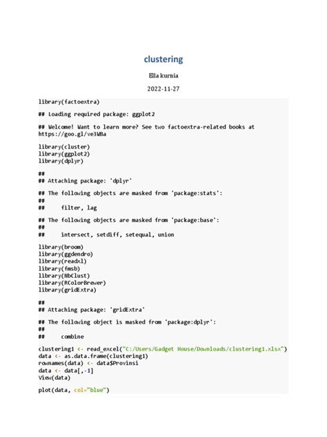 Coba Coba Clustering Pdf Cluster Analysis Algorithms