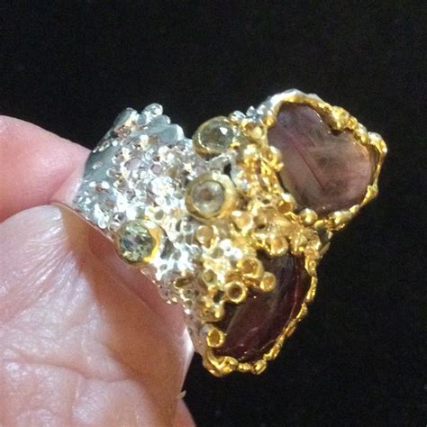 Artistic Mysterious Genuine Star Ruby Ring Gem