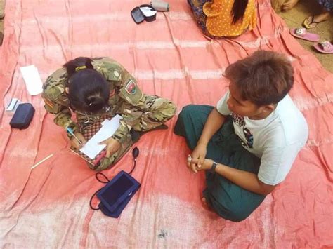 ယောဒေသ ပြည်သူ့ကာကွယ်ရေးတပ်ဖွဲ့ Ypdf ဆေးတပ်က စစ်ဘေးရှောင် ပြည်သူများကို ကျန်းမာရေး စောင့်ရှောက်မ