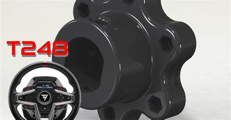 Reinforced Steel Tooth Adapter Hub T248 Thrustmaster Hub Mod For