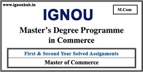 Ignou Mcom Solved Assignment 2020 21