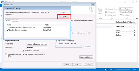 How To Setup Outlook With POP And SSL IPSERVERONE