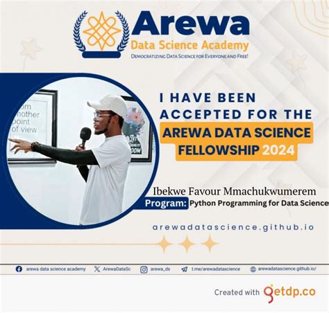 Ibekwe Favour On Linkedin Arewadatascience Python Fellowship