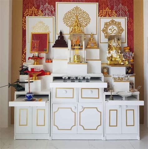 หิ้งพระ ตู้พระสไตล์โมเดิร์นเฟอร์นิเจอร์สินค้าราคาถูกส่งตรงจากโรงงาน Amphoe Lam Luk Ka