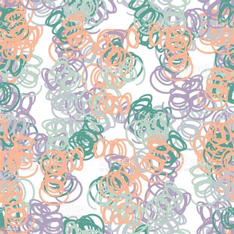 판타지 지저분한 자유형 낙서 기하학적 모양 매끄러운 패턴 무한대 Ditsy 낙서 추상 카드 레이아웃 창조적 인 배경 섬유 직물 포장지 그런지 질감 0명에 대한 스톡 벡터