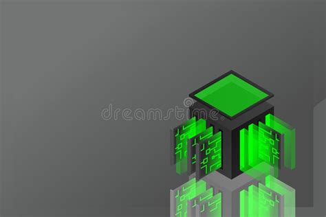 Data Center Isometric Icon Database And Cloud Data Storage Concept Pcb Slot Server Room