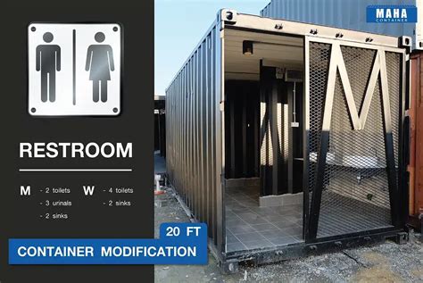 ผลงาน ตู้ห้องน้ำคอนเทนเนอร์ตกแต่ง 20ft โดย Maha Container