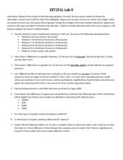 EET251L Lab 0a EET251L Lab 0 Instructions Research The Answers To The Following Questions