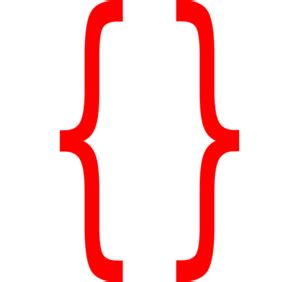 Curly Brackets Clip Art At Clker Com Vector Clip Art Online Royalty Free Public Domain