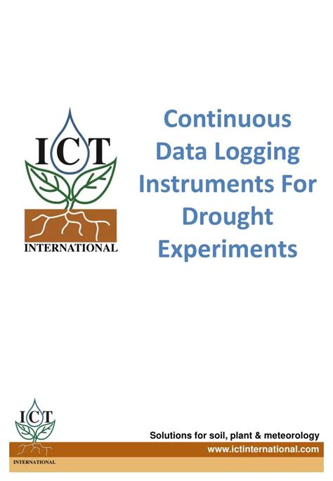Ppt Continuous Data Logging Instruments For Drought Experiments Powerpoint Presentation Id