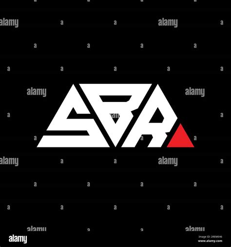 Sbr Triangle Letter Logo Design With Triangle Shape Sbr Triangle Logo