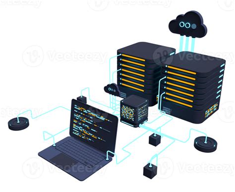 Computer Technology 3d Illustration Computation Of Big Data Center