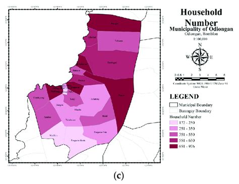 Result Maps For Flood Exposure Parameters In Using Arcmap A