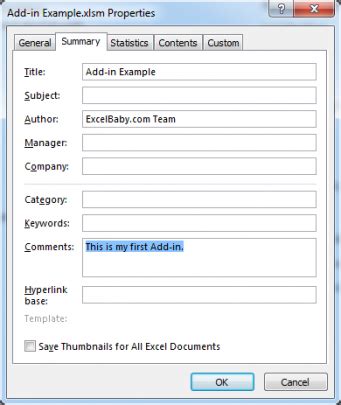 Creating Your First Excel Standard Add In ExcelBaby