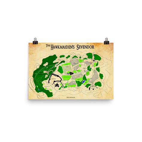 Spellmonger The Hawkmaidens Of Sevendor Map Podium Audio