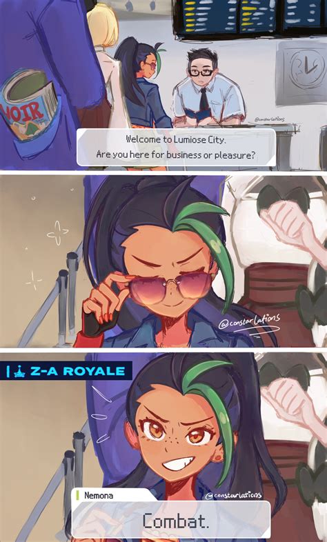 Nemona And Dragonite Pokemon And 2 More Drawn By Constarlations