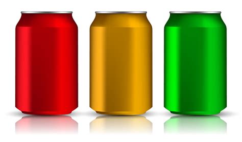 현실적인 알루미늄 캔의 설정 흰색 바탕에 3 개의 금속 병입니다 벡터 환상 3d 0명에 대한 스톡 벡터 아트 및 기타 이미지 0명 Ale 강철 Istock