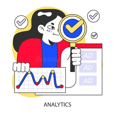 Advertising Analytics Concept Flat Vector Illustration Stock Vector Illustration Of