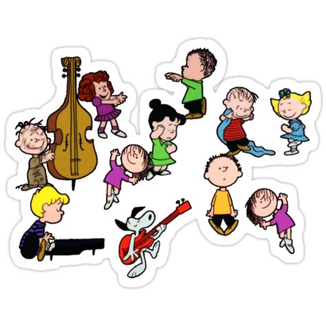 A Charlie Brown Christmas Dance Stickers By Tpejoves Redbubble