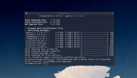 Failed To Commit Transaction Conflicting Files Update