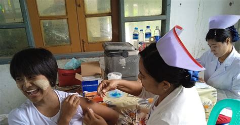 ရခိုင်ပြည်နယ် စစ်တွေမြို့၌ သားအိမ်ခေါင်းကင်ဆာရောဂါ ကာကွယ်ဆေး Hpv