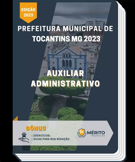 Apostila Auxiliar Administrativo Prefeitura De Tocantins Mg 2023