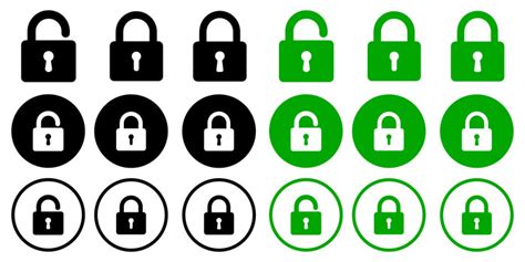 Lock Icon Set Padlock Security Key Vector Png Images Eps Free Download Pikbest