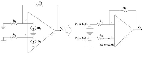 Fig Reduction Of Output Offset Voltage Due To Input Bias Current By