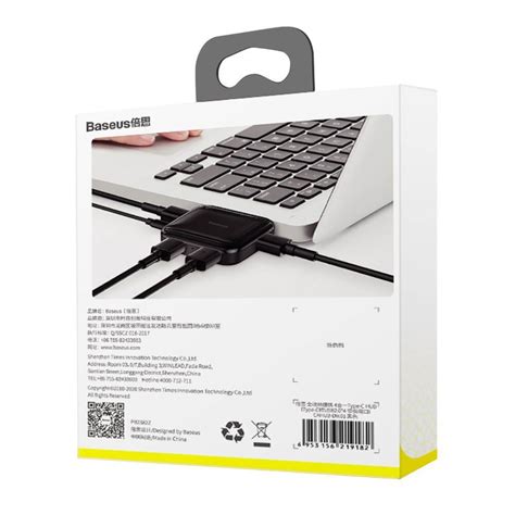 Baseus Fully Folded Portable Usb C Hub Cahub Dw01 4 портов Usb C