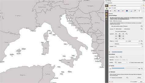 Qgis Rendering Single Label For Multiple Parts Geographic Information Systems Stack Exchange