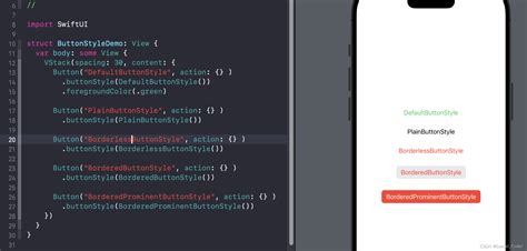 Swiftui中button样式设置和自定义样式（buttonstyle）swiftui Buttonstyle Csdn博客