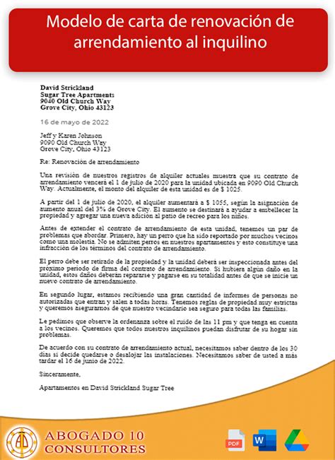 Modelo De Carta De No Renovacion De Contrato De Traba