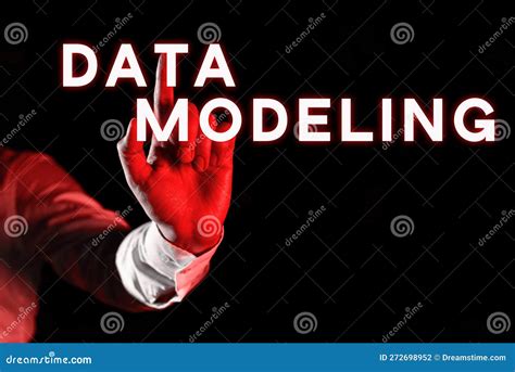 Text Caption Presenting Data Modeling Word For Process Of Transferring Data Between Data
